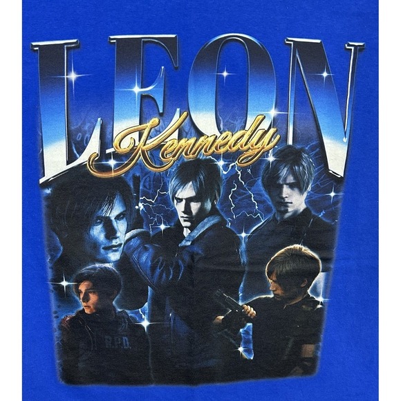 Gildan | Shirts | Leon Kennedy Tshirt Resident Evil Character Video ...